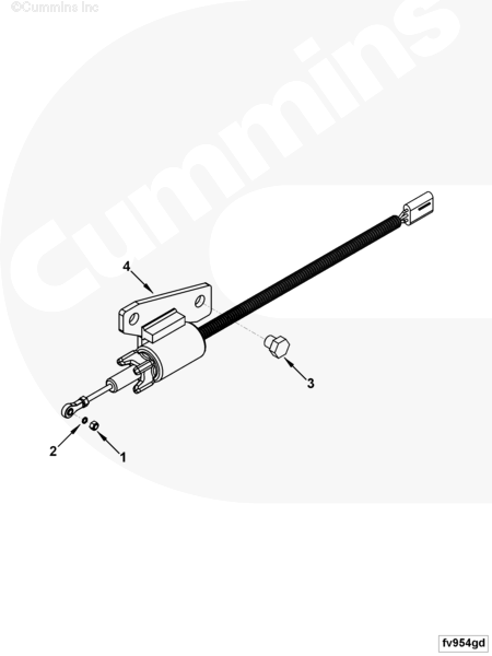 6BT Marine Diesel Engine Spare Parts Genuine Cummins Fuel Pump Solenoid ...